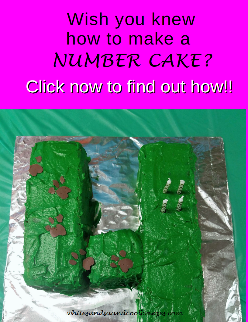 How To Make Four Different Number Cakes - White Sands and Cool Breezes