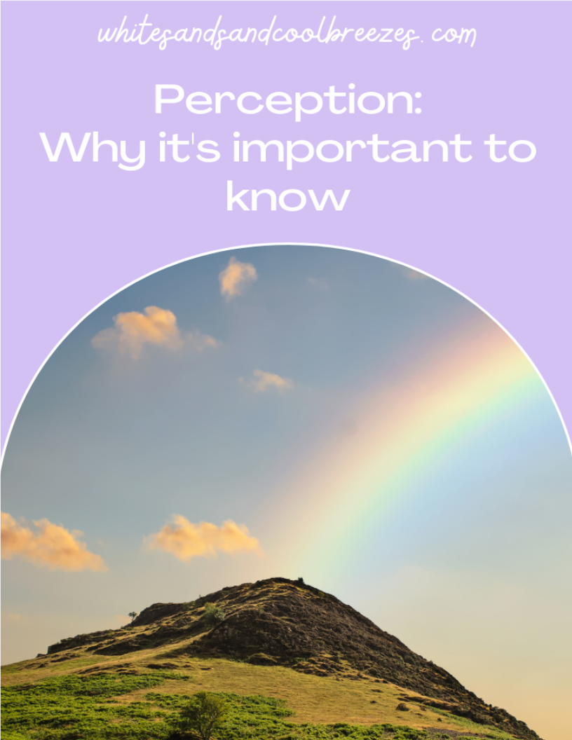 Perception: Why It's Important To Know - White Sands and Cool Breezes