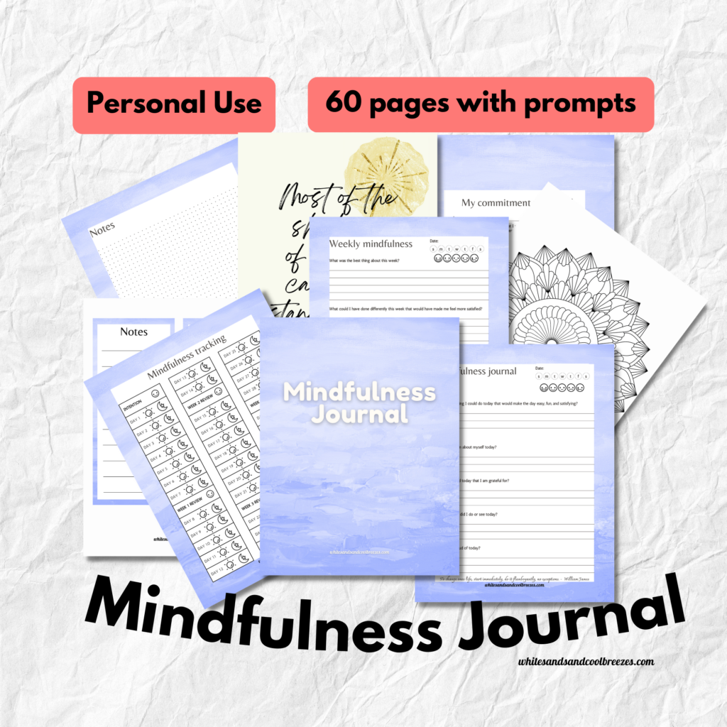 Mindfulness Journal - White Sands and Cool Breezes